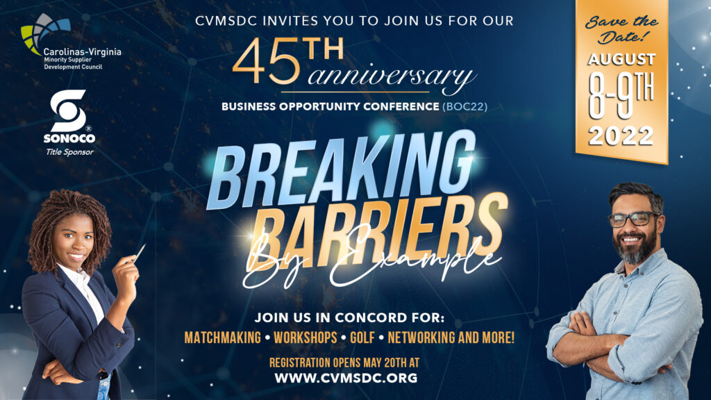 45th Anniversary Business Opportunity Conference – Carolinas-Virginia ...